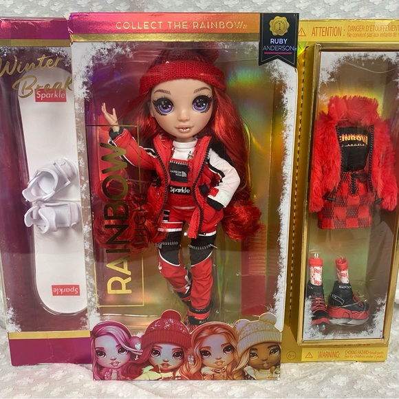 Toys | Rainbow High Winter Break Ruby Anderson Red Fashion Doll And ...